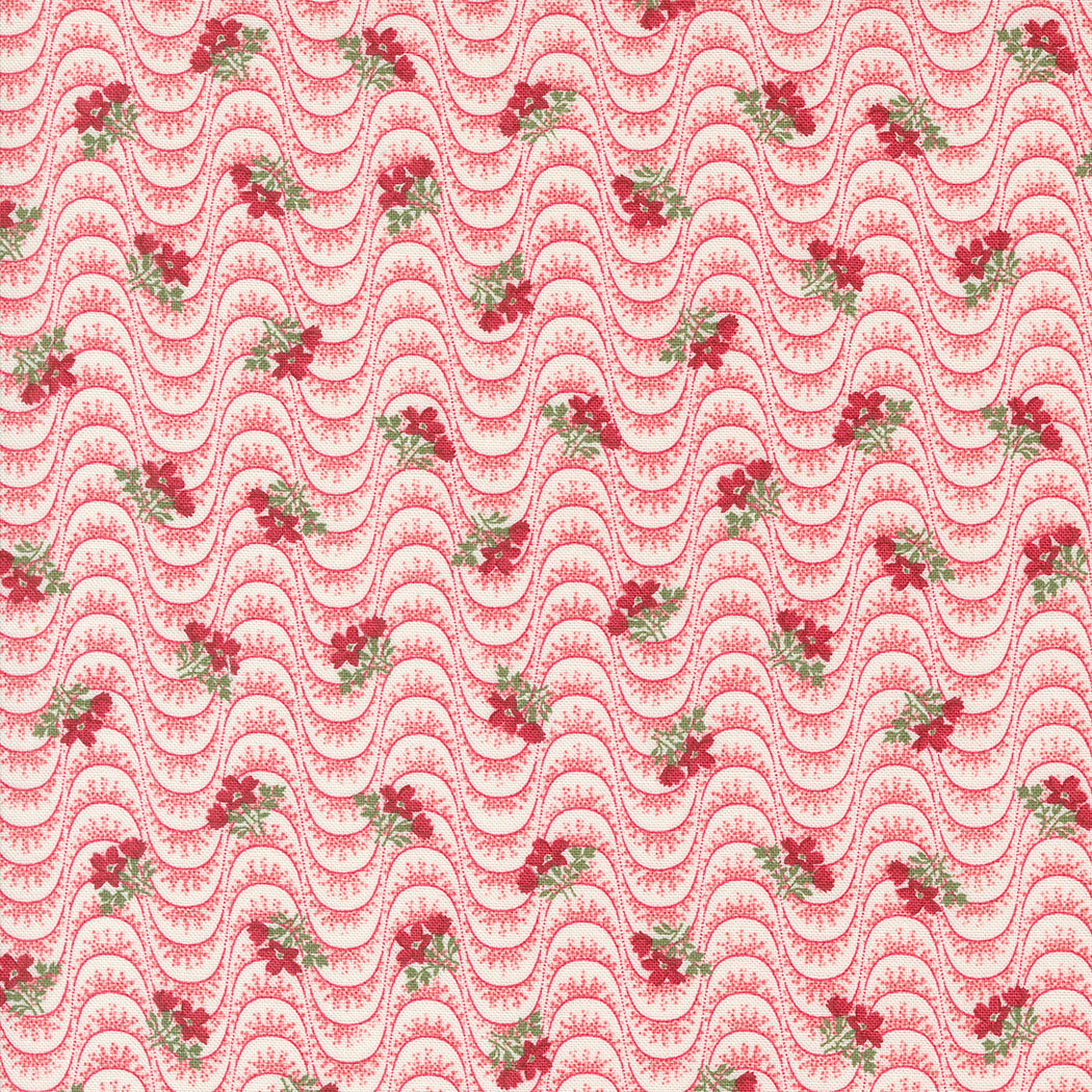 Grand Haven by Minick & Simpson for Moda Fabrics - Scarlet Floral Moir ...