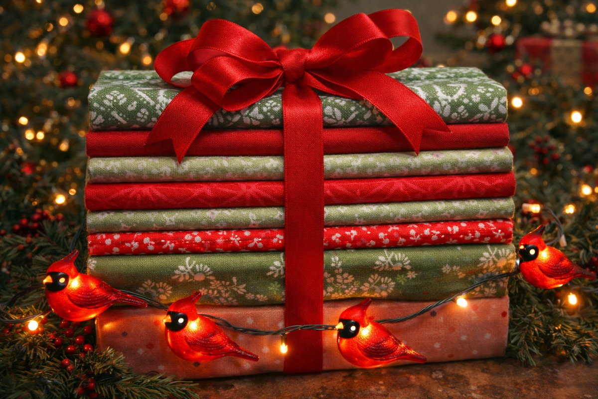 Advent Box Finishing kit- Cardinal More Greens and Reds – Bella Rose Quilts