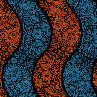 Perennial Borders Village Path in Night AMT139-99L by Anna Maria Parry ...