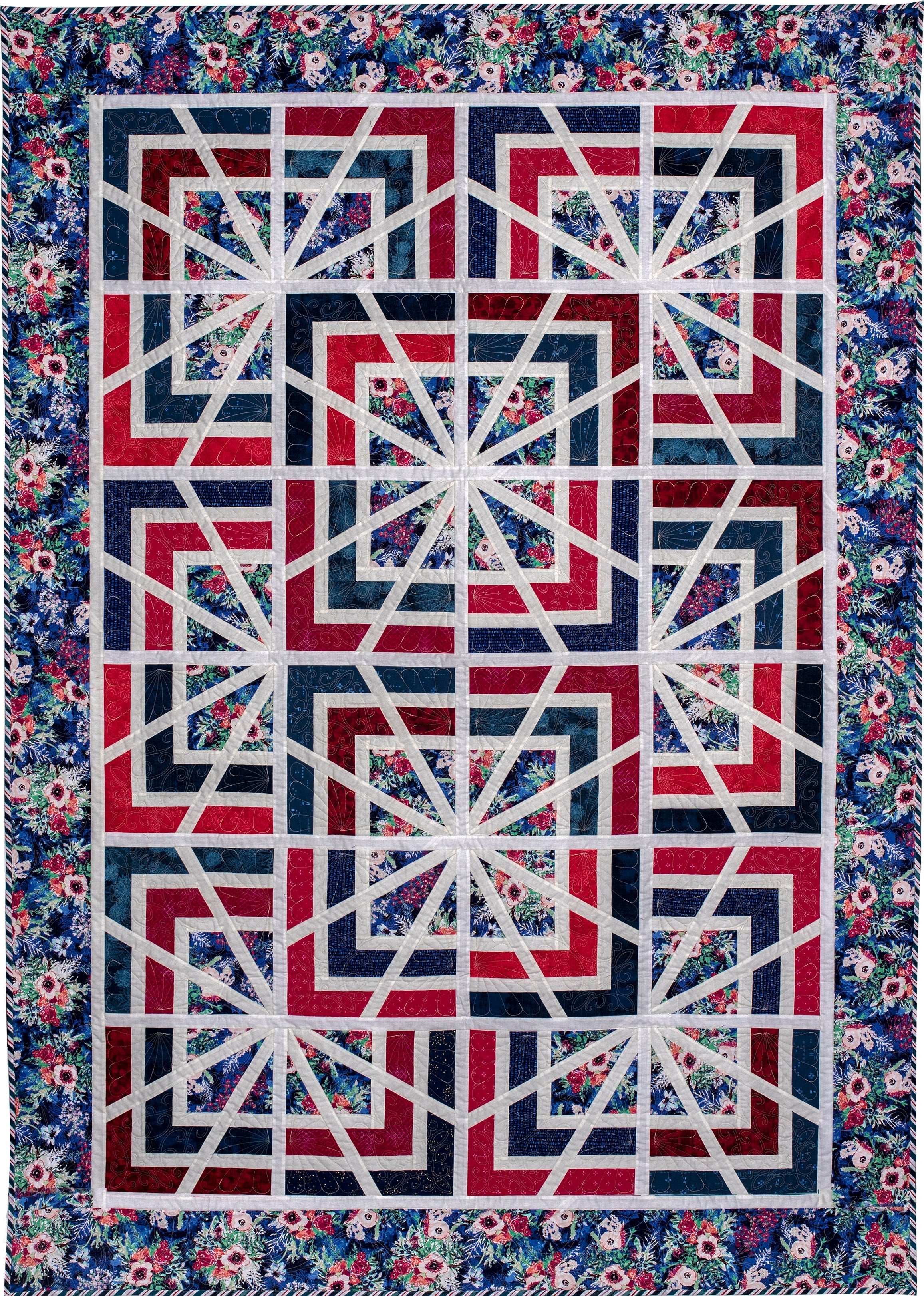 Astrid - 2-1/2" Strip Pattern 224 | Elegant Quilting Design – Bella ...