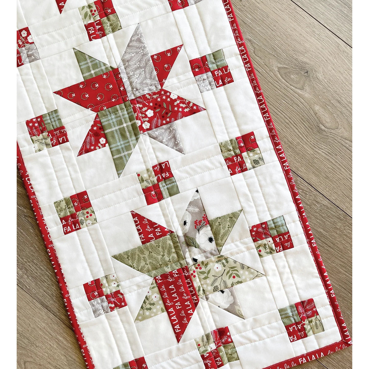 Woven Stars Table Runner Pattern by Chrissy Lux of Branch & Bloom (pri ...