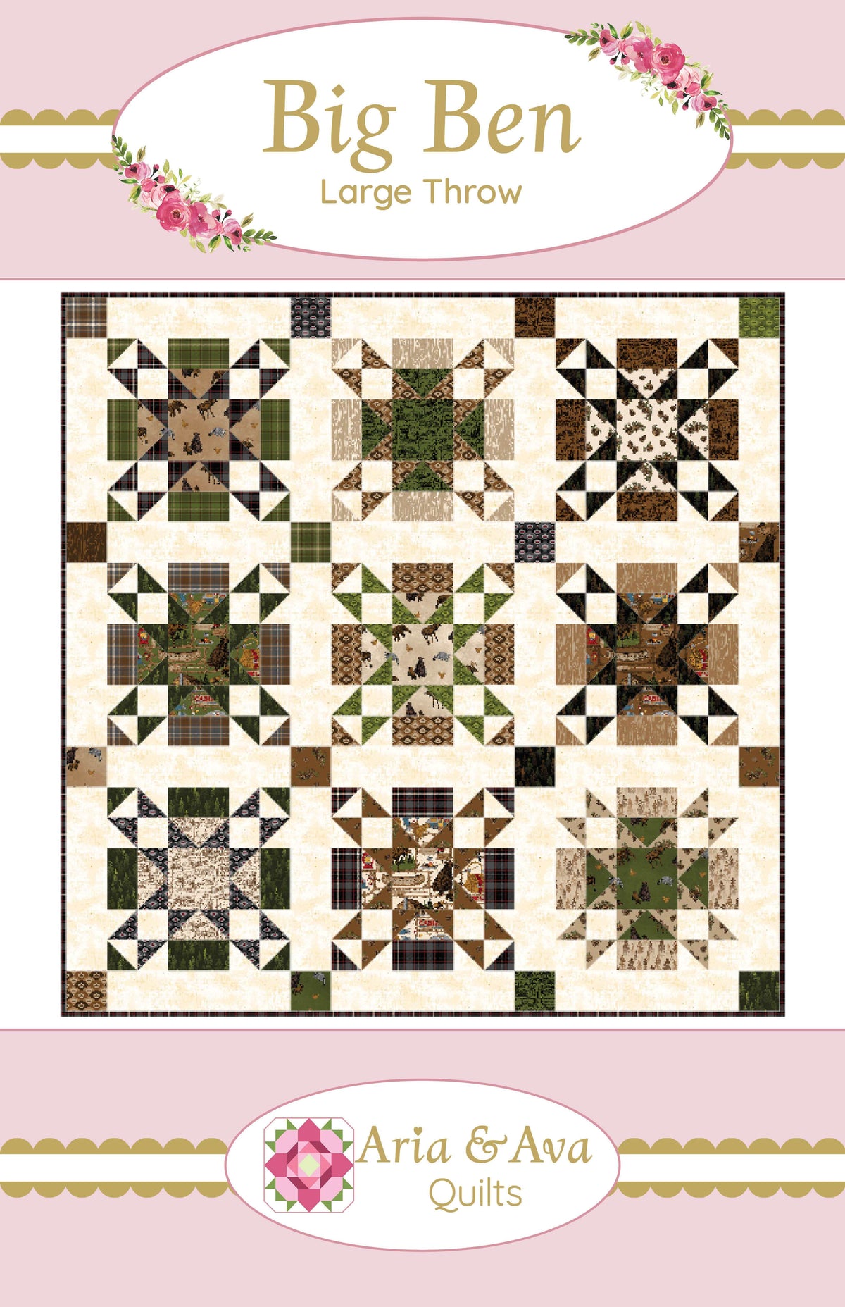 Big Ben Quilt Pattern by Aria and Ava - Downloadable & Creative – Bella ...