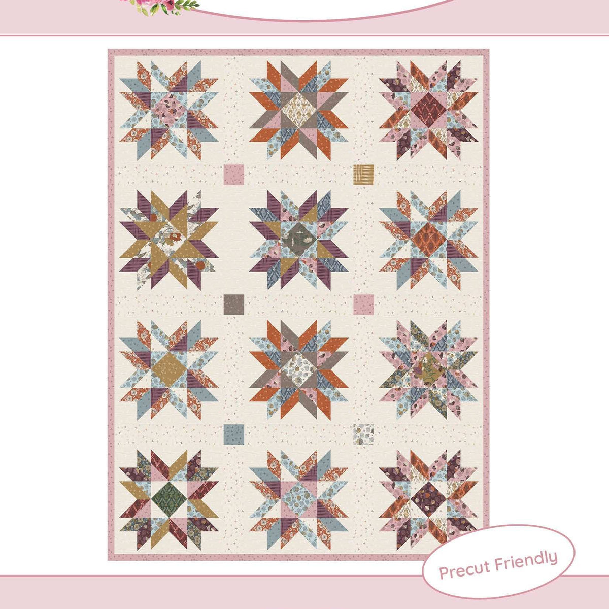 Gladness Quilt Pattern - Aria & Ava Downloadable Design for Quilts ...