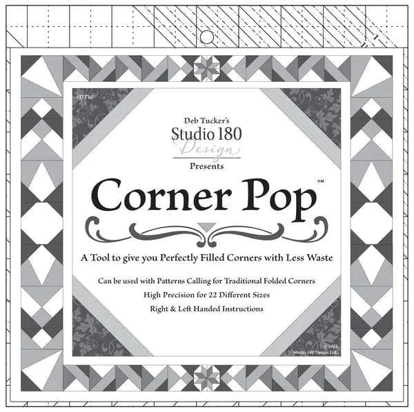 Studio 180 Corner Pop Ruler - Perfect Fabric Corners for Quilting ...