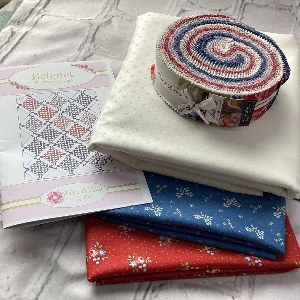 Beignet Quilt Kit - Beautiful Belle Isle Fabric for Quilting | Aria ...