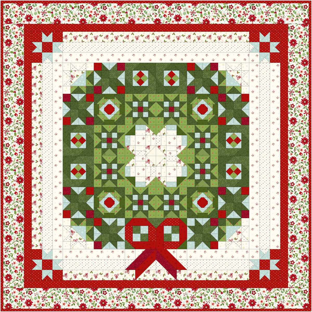 Make It Merry BOM Pre-Order Kit for Holiday Quilt - 60" x 60" – Bella ...