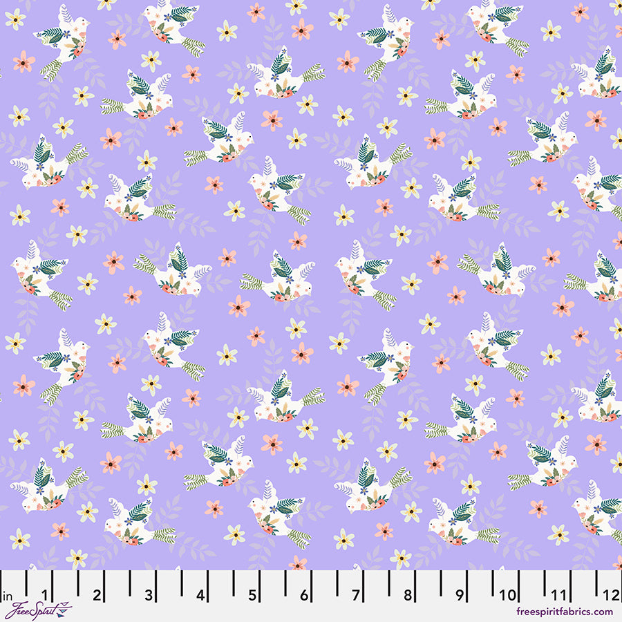 Bloom! by Mia Charro for FreeSpirit Fabrics - Whimsical Wings Lavender ...