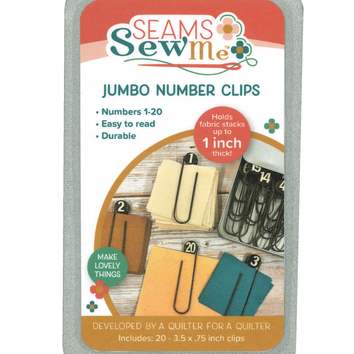 Seams Sew Me - Jumbo Number Clips by Belle Brunner – bellarosequilts