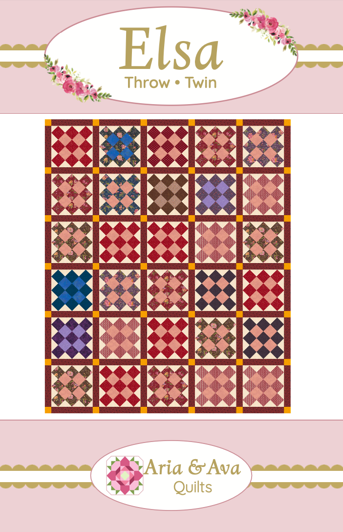 Elsa Quilt Pattern by Aria & Ava (Printed Pattern) – Bella Rose Quilts