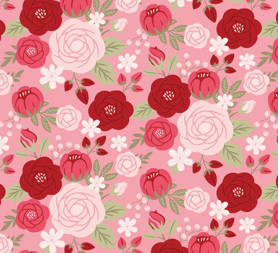 Sew in Love Main Rose C16900-ROSE by Dani Mogstad for Riley Blake Desi ...