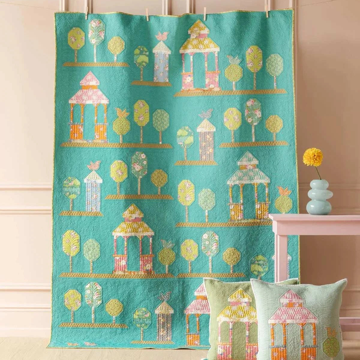 Walk in the Park Quilt Kit (2 Colorways) featuring Sunday Brunch by TI ...