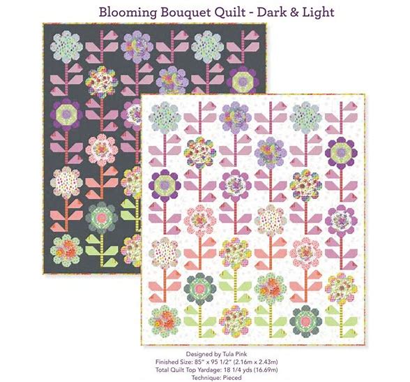 Blooming Bouquet Quilt Kit featuring Untamed by Tula Pink for FreeSpir ...