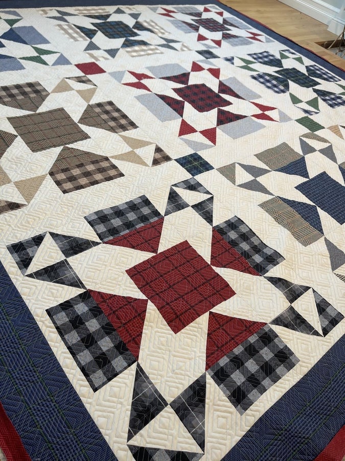 Big Ben Quilt Kit featuring Farmhouse Flannels III by Primitive Gather ...