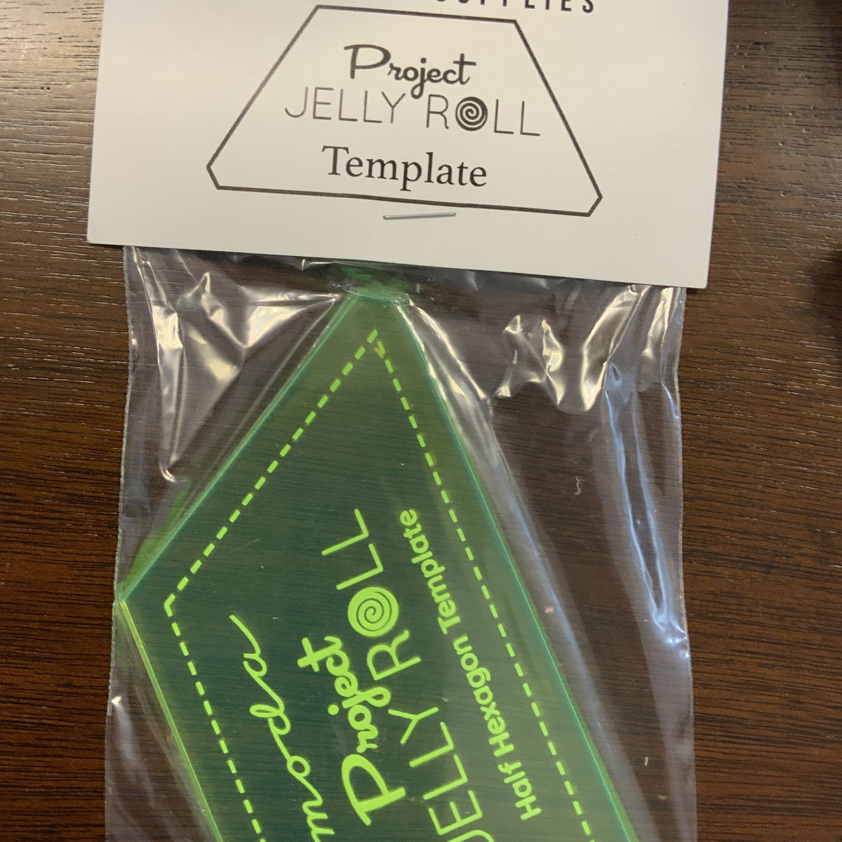 Moda Project Jelly Roll Half Hexi Template – Bella Rose Quilts